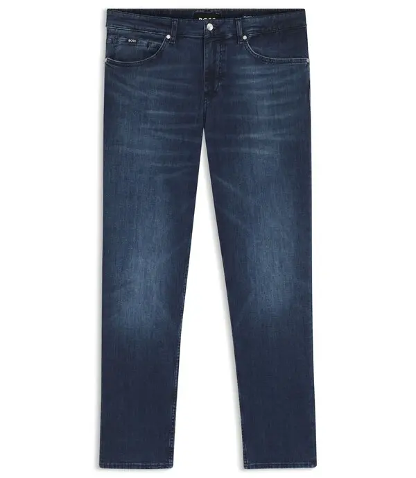 BOSS Maine Regular-fit Jeans In Comfort-stretch Denim - Dark Blue