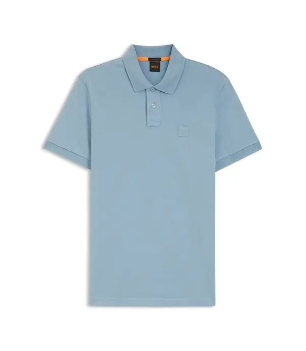 BOSS Stretch-cotton Slim-fit Polo Shirt With Logo Patch