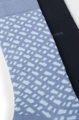 BOSS Two-pack Of Cotton-blend Socks