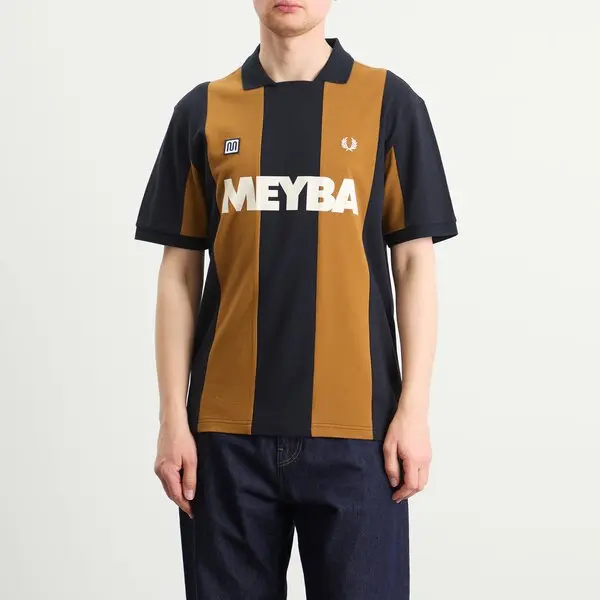 Fred Perry Meyba Cut And Sew Polo Shirt - Navy