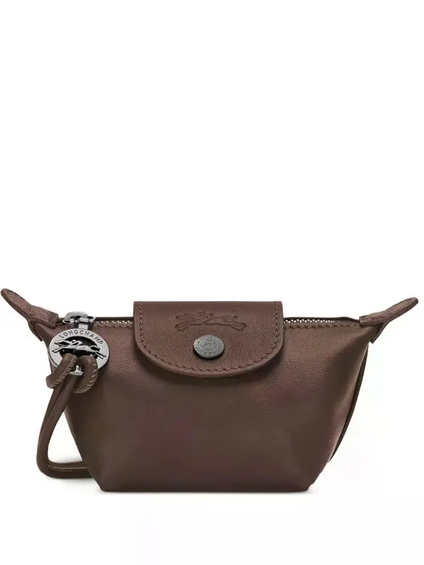 Longchamp Le Pliage Xtra Leather Coin Purse - Brown