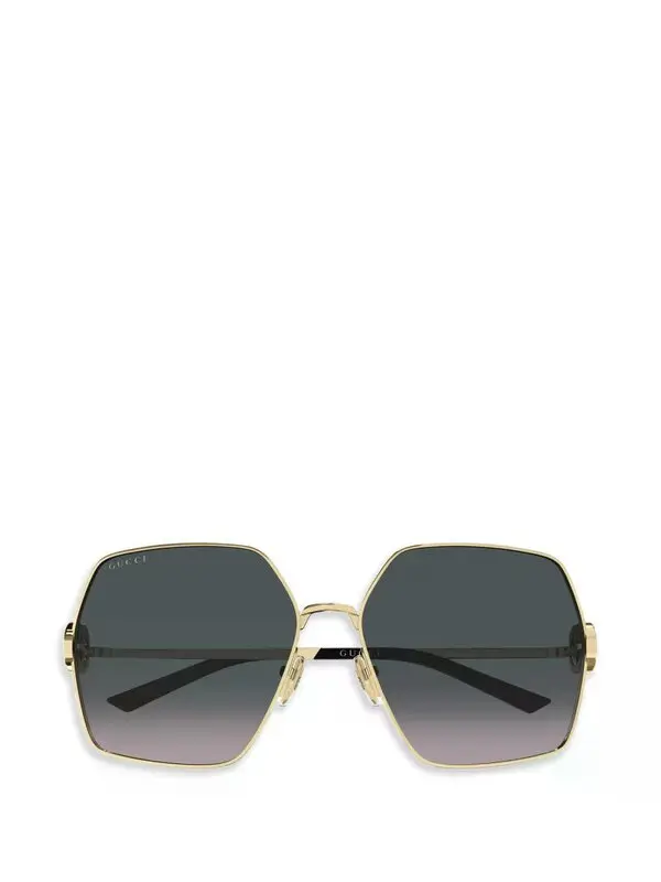 Gucci Oval-frame Sunglasses - Gold
