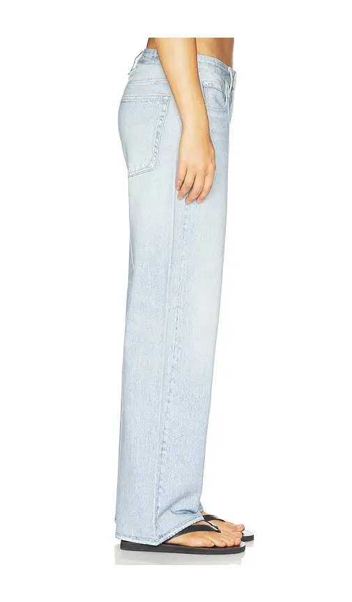 Rag & Bone Rb Miramar Cam Low Rise Full Length Jeans - Blue
