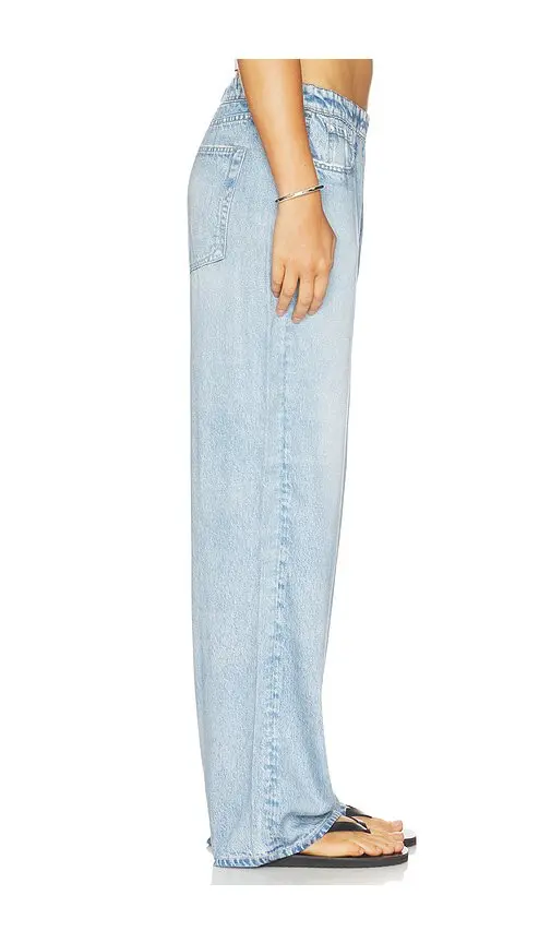 Rag & Bone Miramar Slink Wide Leg Pull On Jeans - Blue