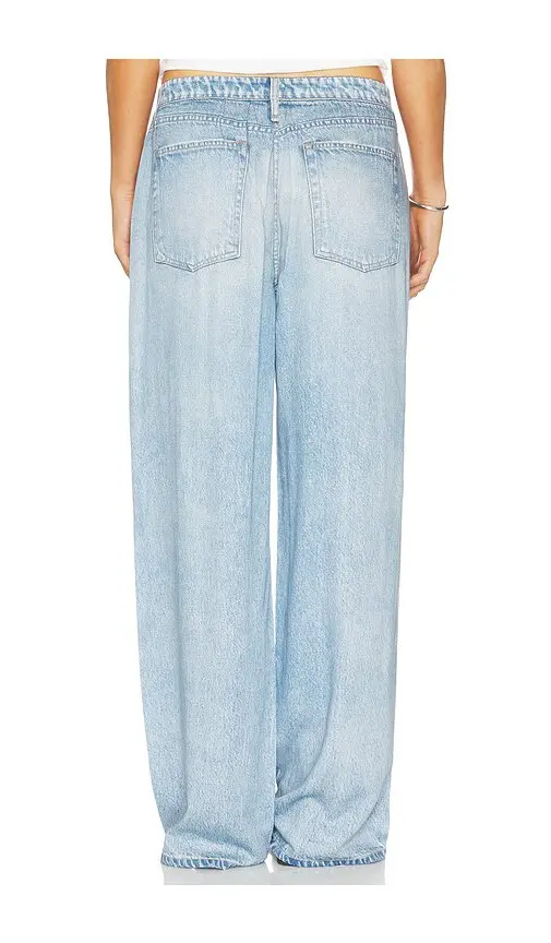 Rag & Bone Miramar Slink Wide Leg Pull On Jeans - Blue
