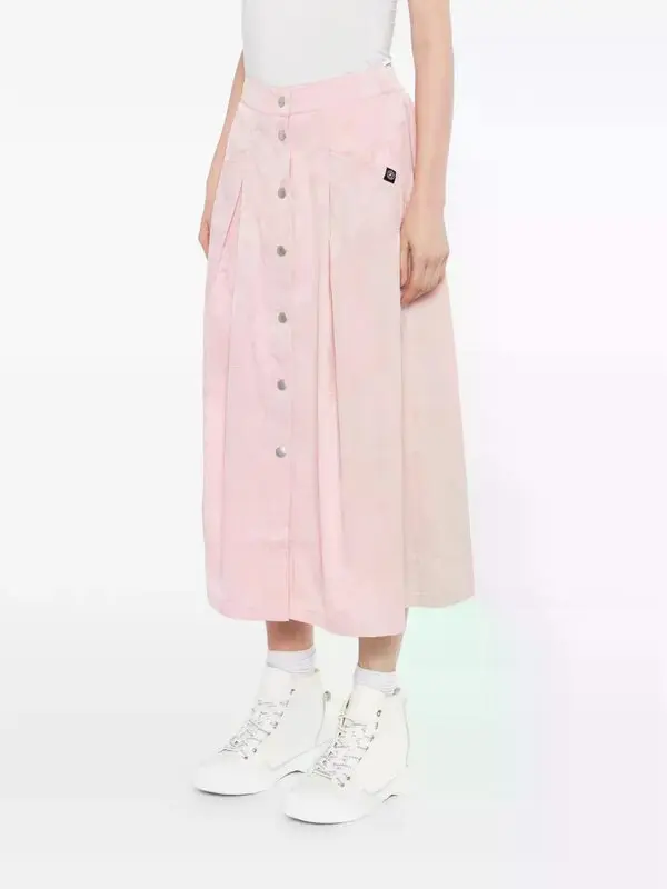 AGNES B. Pleated Midi Skirt