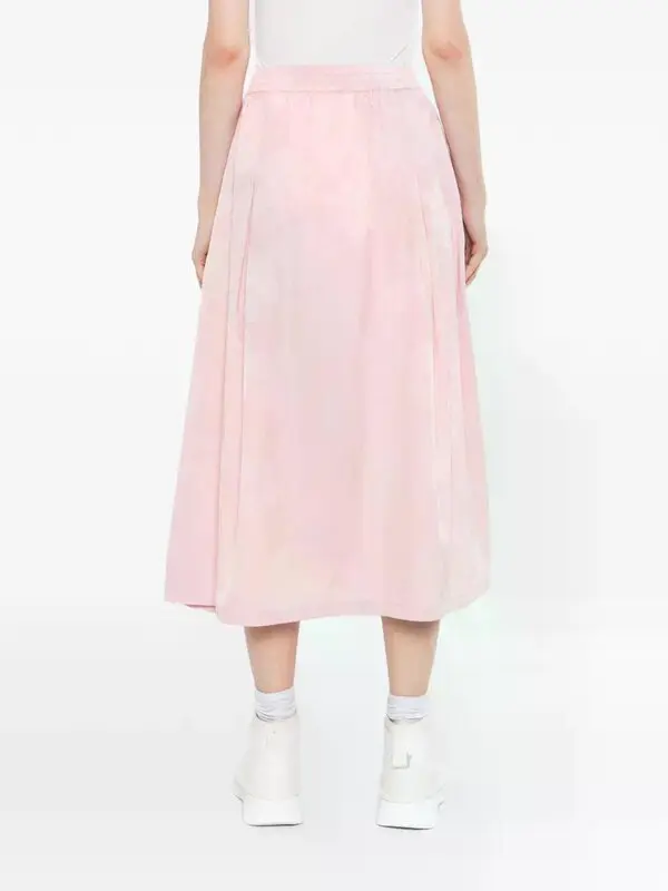 AGNES B. Pleated Midi Skirt