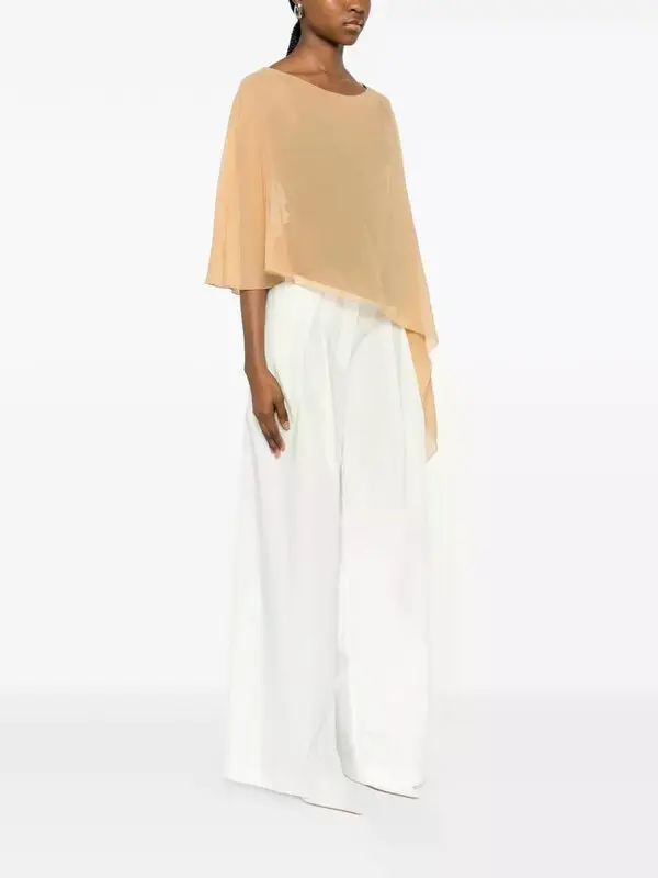 Antonelli Firenze Melone Asymmetric Draped Top - Neutrals