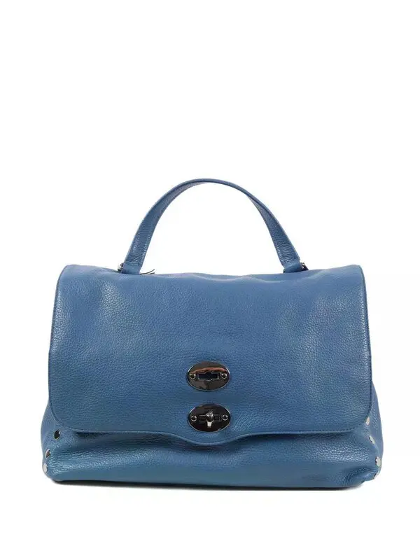 ZANELLATO Postina® Leather Tote Bag - Blue