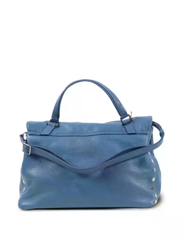 ZANELLATO Postina® Leather Tote Bag - Blue