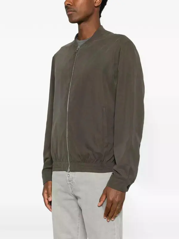 MONTECORE Zip-up Bomber Jacket - Green