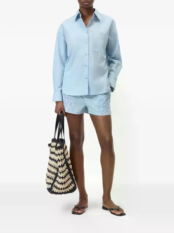 Closed Embroidered Oversized Shirt