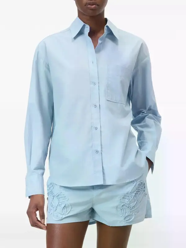 Closed Embroidered Oversized Shirt