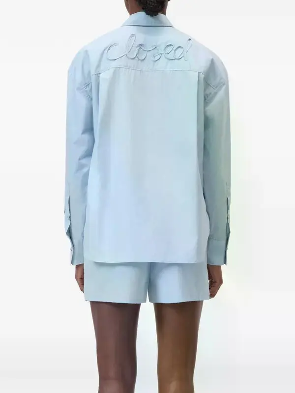 Closed Embroidered Oversized Shirt