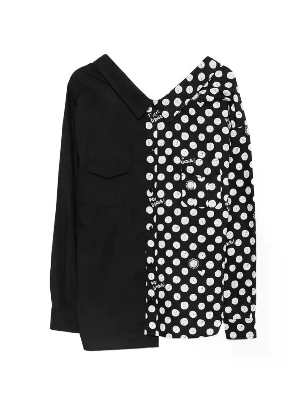ALESSANDRO ENRIQUEZ Asymmetric Polka Dot Shirt
