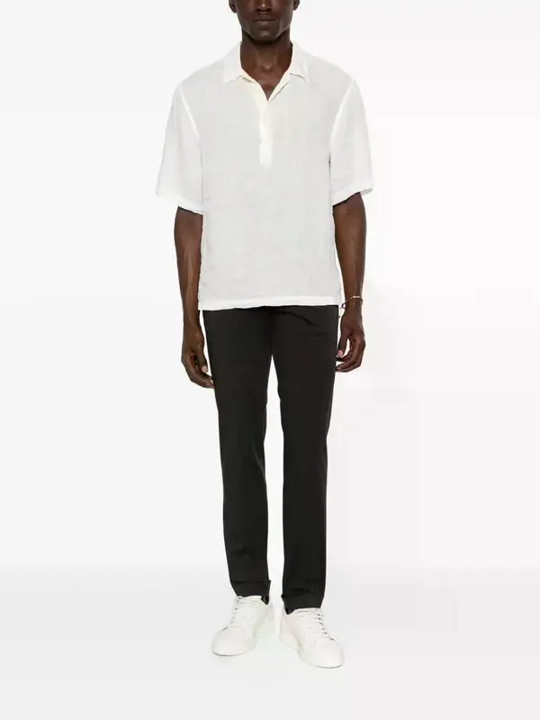 BRIGLIA 1949 Turn-up Hem Trousers - Black