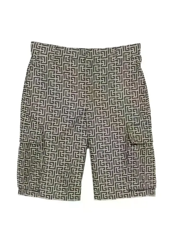 Balmain Monogram Cargo Shorts