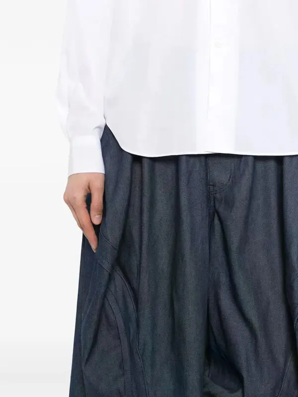 Comme Des Garçons Drop-crotch Denim Trousers