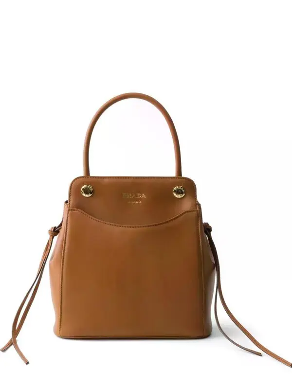 Prada Mini Leather Handbag - Brown