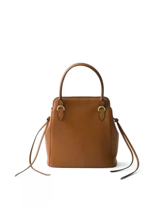 Prada Mini Leather Handbag - Brown