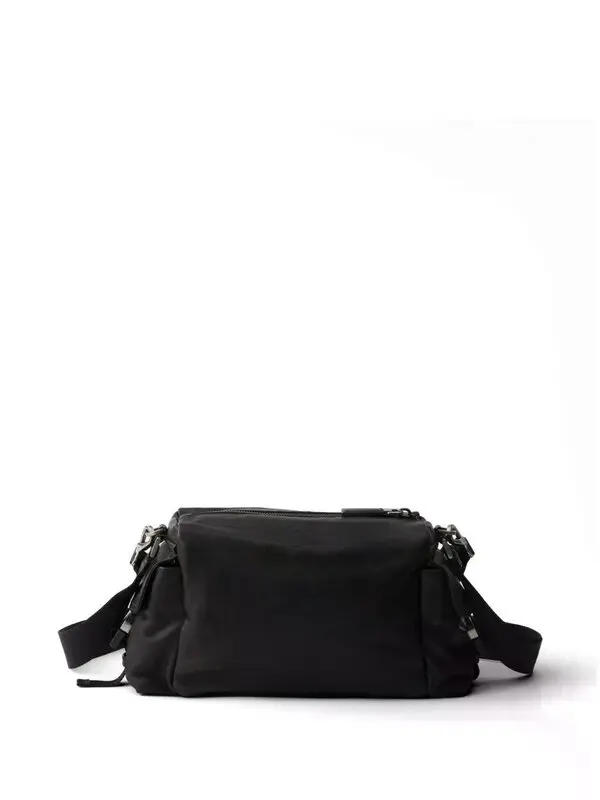 Prada Leather Explore Shoulder Bag - Black