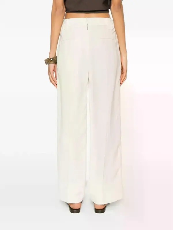Brunello Cucinelli Pressed-crease Wide-leg Trousers