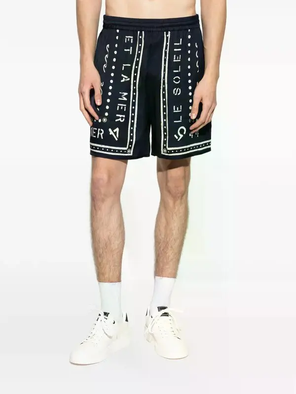 Balmain Graphic Print Shorts