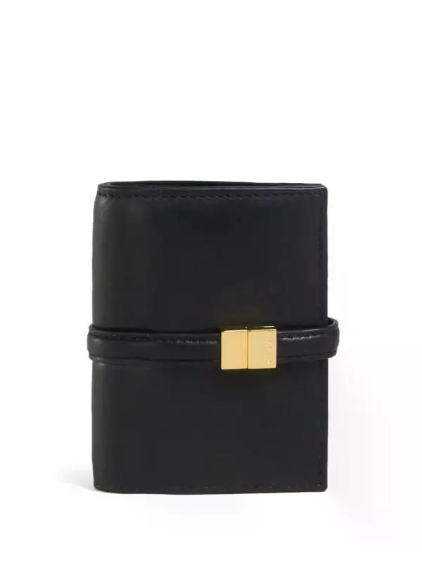 Marni Prisma Logo-engraved Leather Wallet - Black