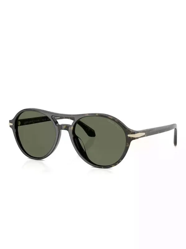 Giorgio Armani Round Frame Sunglasses - Brown