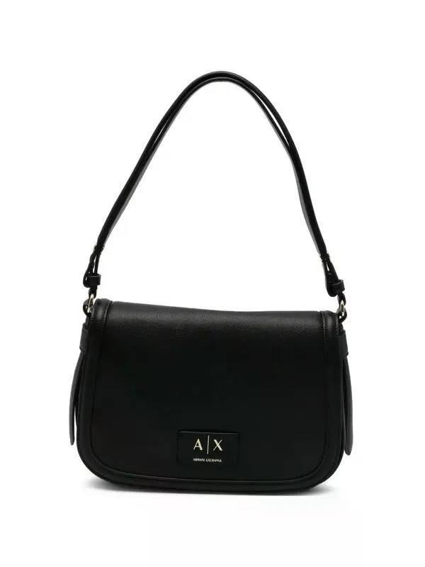 Armani Exchange Logo-plaque Leather Shoulder Bag