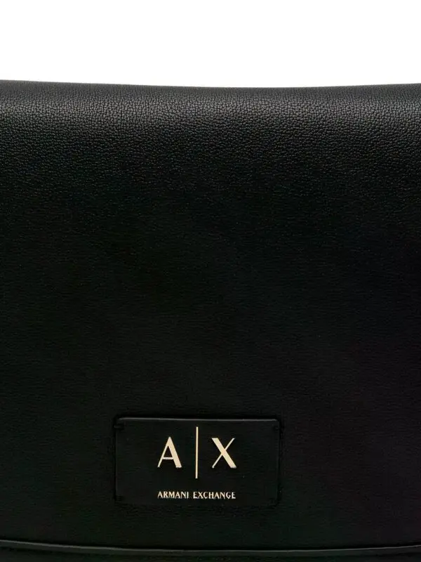 Armani Exchange Logo-plaque Leather Shoulder Bag