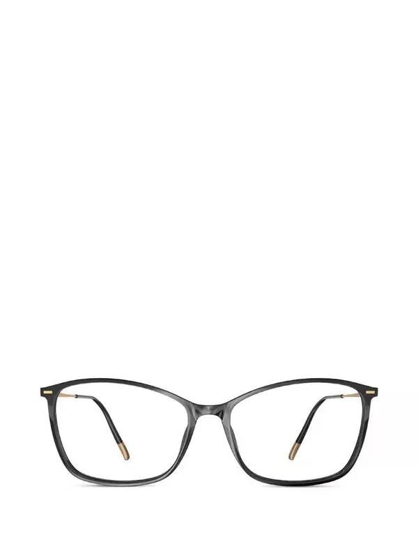 SILHOUETTE Illusion Lite Cat-eye Eyeglasses - Black