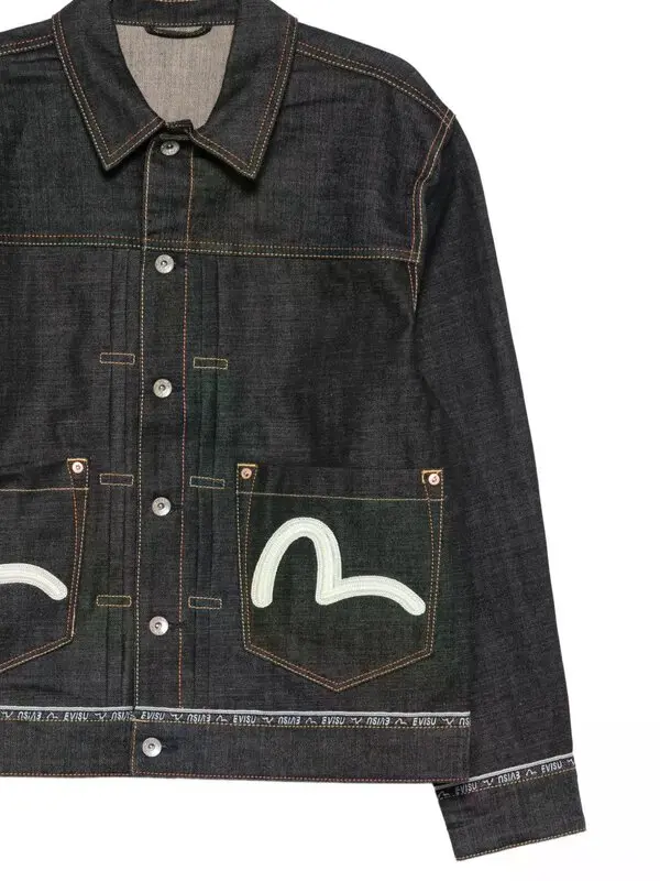 EVISU Seagull Embroidered Denim Jacket