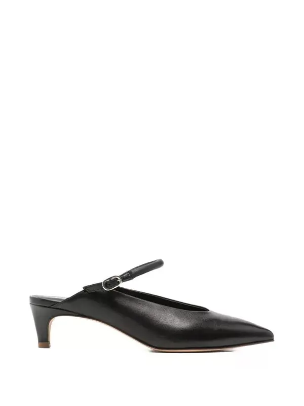 LORENA PAGGI Pointed-toe Leather Pumps