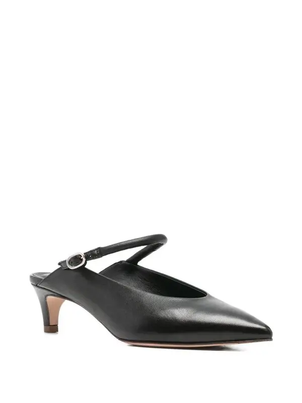 LORENA PAGGI Pointed-toe Leather Pumps