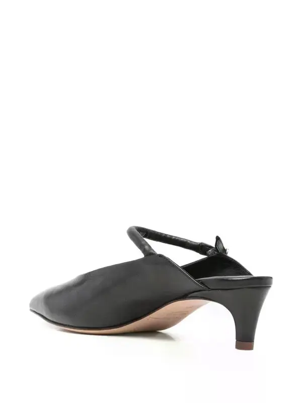 LORENA PAGGI Pointed-toe Leather Pumps