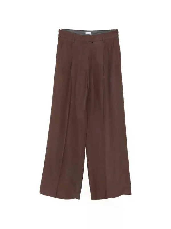 Brunello Cucinelli Pleated Wide Leg Trousers