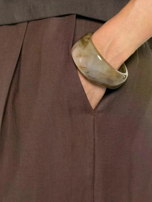 Brunello Cucinelli Pleated Wide Leg Trousers