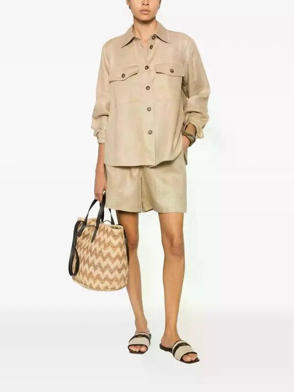 Max Mara Elasticated Patch-pocket Shorts