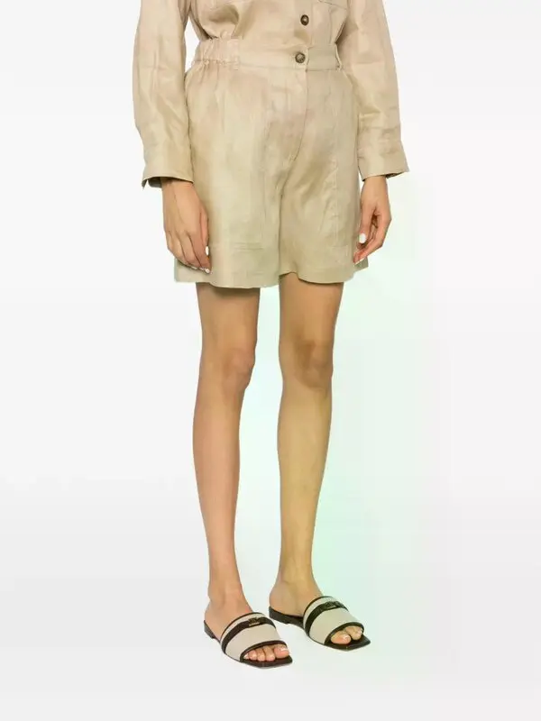 Max Mara Elasticated Patch-pocket Shorts