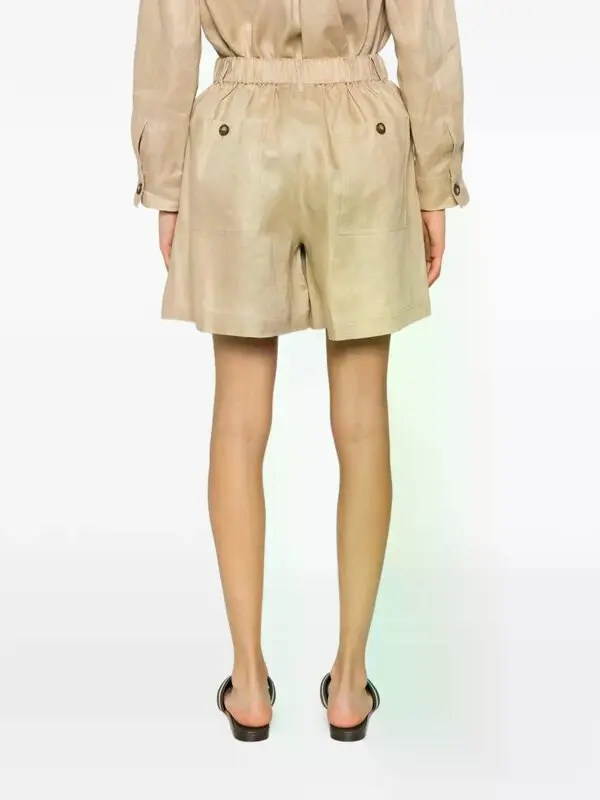 Max Mara Elasticated Patch-pocket Shorts