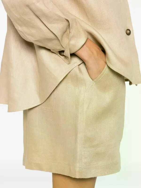 Max Mara Elasticated Patch-pocket Shorts