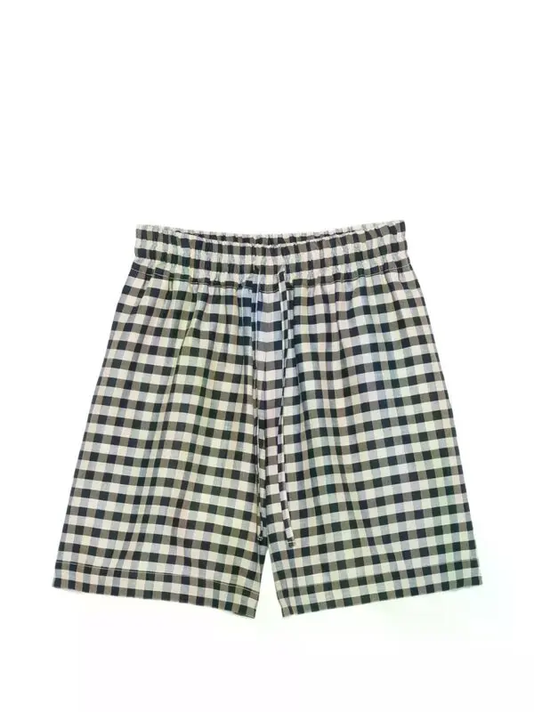 Max Mara Gingham-check Drawstring Shorts