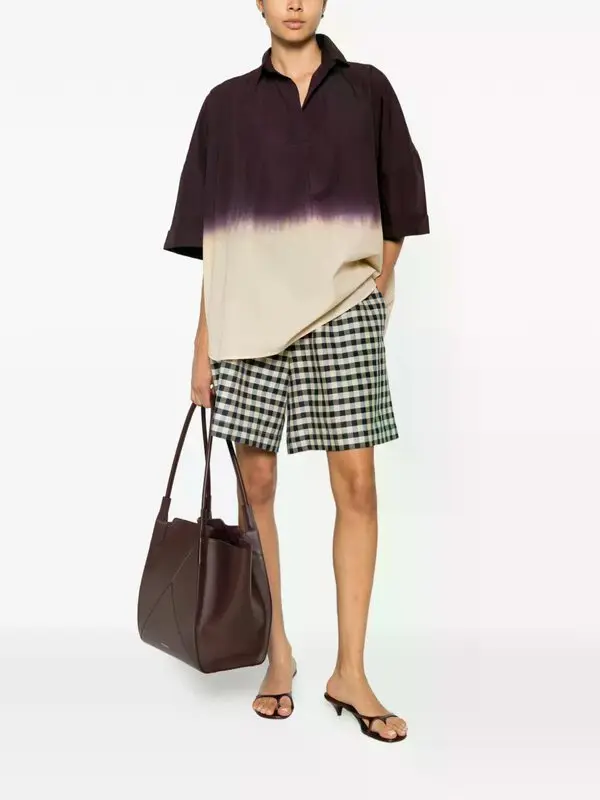 Max Mara Gingham-check Drawstring Shorts