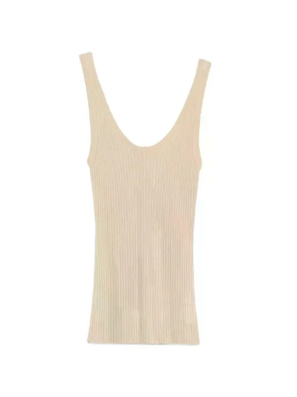 Chloé Ribbed Knit Tank Top