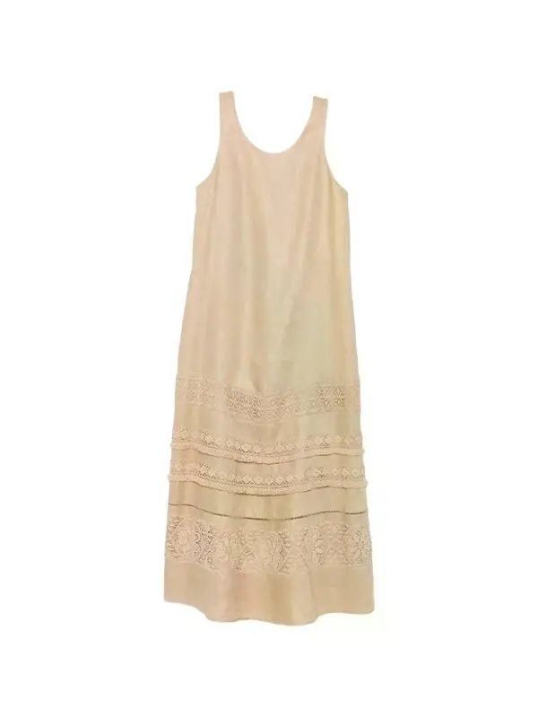 Max Mara Lace-insert Midi Dress