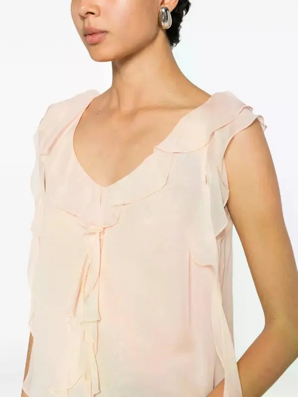 BLUGIRL Ruffled Tiered Blouse - Pink