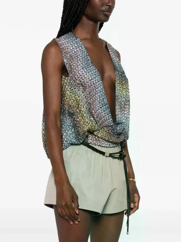 Missoni Zigzag Sequin-embellished Top