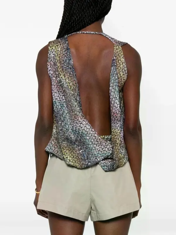 Missoni Zigzag Sequin-embellished Top