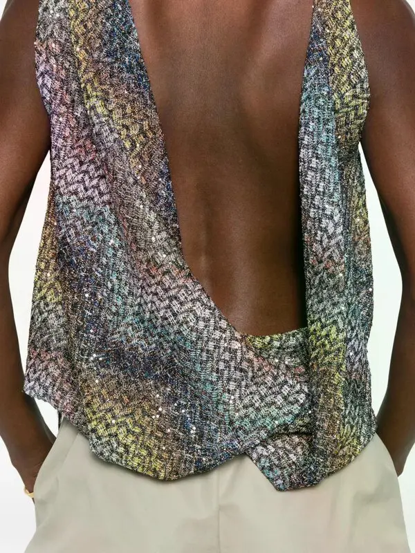 Missoni Zigzag Sequin-embellished Top